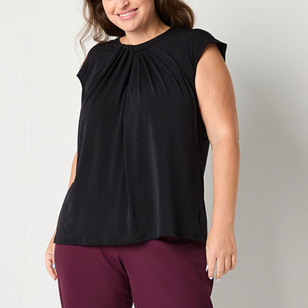 Click here for Liz Claiborne Womens Round Neck Sleeveless Plus Bl... prices