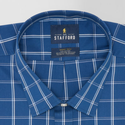 Stafford Smart Tech Mens Big & Tall Regular Fit Stretch Fabric Wrinkle ...