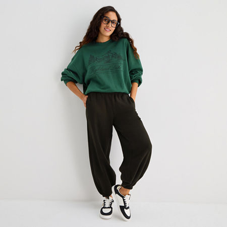 Click here for Arizona Womens Juniors Cinched Fleece Active Jogge... prices