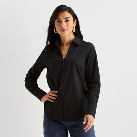 Click here for Worthington Womens Cuffed Long Sleeve Regular Fit... prices