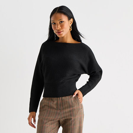 Click here for Worthington Womens Boat Neck Long Sleeve Pullover... prices