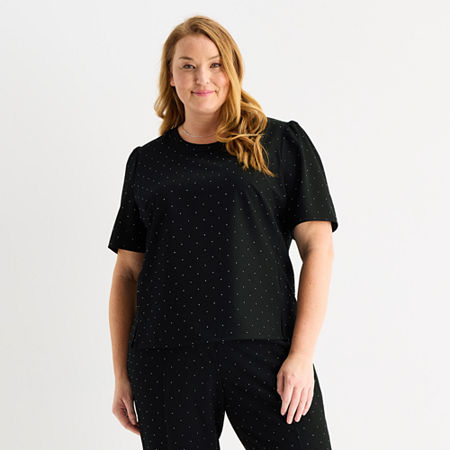 Click here for Liz Claiborne Womens Plus Crew Neck Short Sleeve B... prices