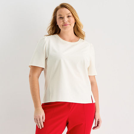 Click here for Liz Claiborne Womens Plus Crew Neck Short Sleeve B... prices