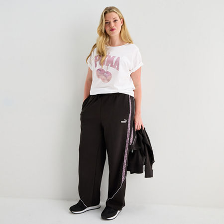 Click here for Puma Womens Animal Print Track Pant Plus  3x  Blac... prices