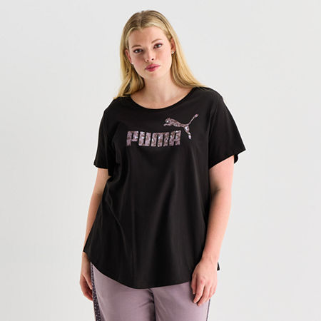 Click here for PUMA Womens Plus Crew Neck Short Sleeve Active T-S... prices
