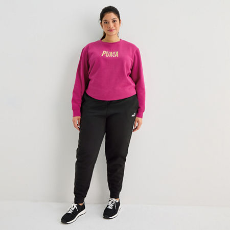 Click here for Puma Womens Essential Fleece Jogger Sweatpant Plus... prices