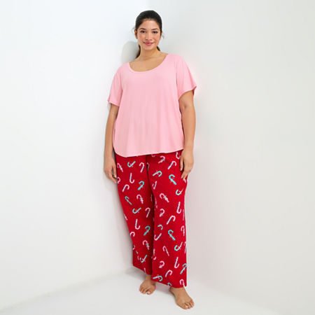 Click here for Sleep Chic Womens Rib Round Neck Short Sleeve Plus... prices