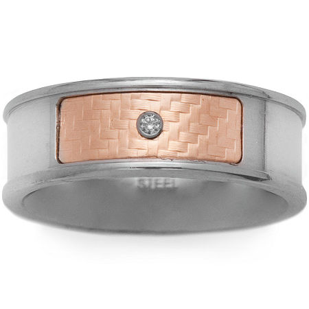 Click here for Mens 18K Yellow Gold & Stainless Steel Diamond-Acc... prices