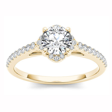 Click here for 1 CT.T.W. Natural Round Diamond 14K Gold Engagemen... prices