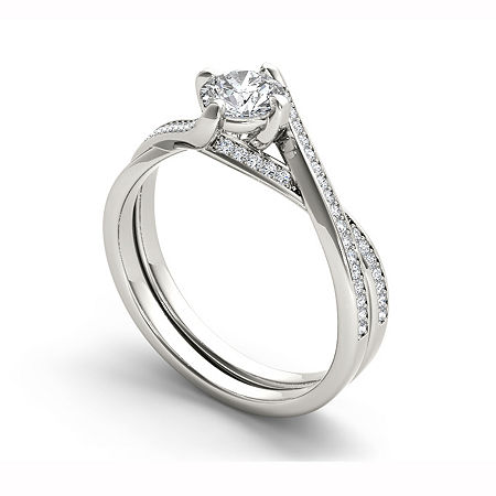 Click here for 1 CT.T.W. Natural Round Diamond 14K Gold Engagemen... prices