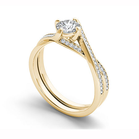 Click here for 1 CT.T.W. Natural Round Diamond 14K Gold Engagemen... prices