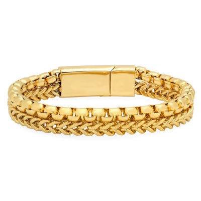 18K Stainless Steel Chain Bracelet - JCPenney