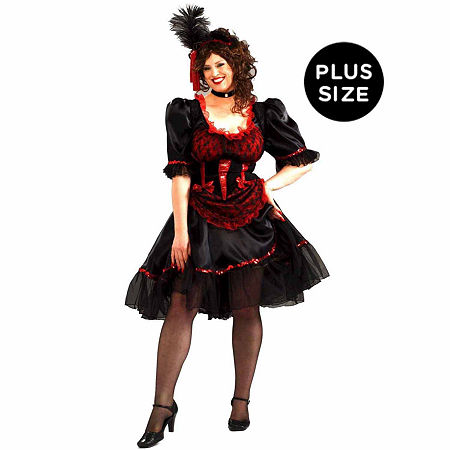 Click here for Womens Salon Girl 4-pc. Costume  One Size Fits Mos... prices