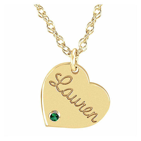 Click here for Personalized Birthstone Name Heart Pendant Necklac... prices