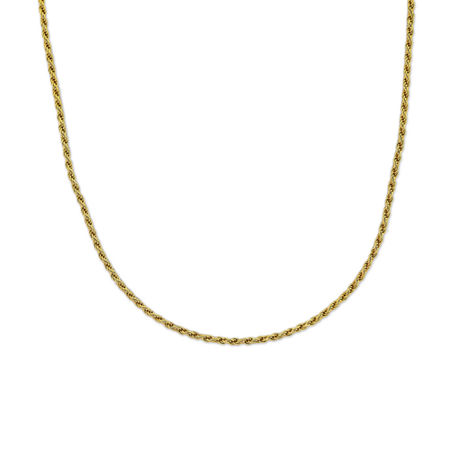 Click here for 18K Gold Over Silver 16 Inch Chain Necklace  One S... prices