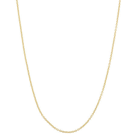 Click here for Unisex Adult 14K Gold Over Silver 22 Inch Cable Ch... prices