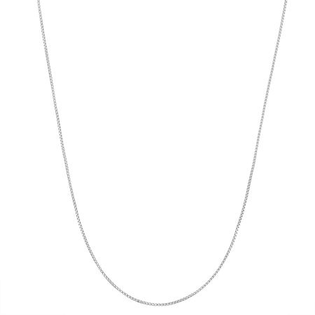 Click here for Unisex Adult Sterling Silver 22 Inch Box Chain Nec... prices