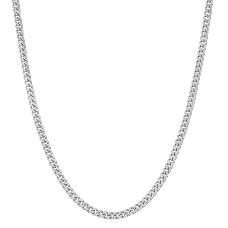 Click here for Unisex Adult Sterling Silver 22 Inch Curb Chain Ne... prices