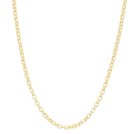 Click here for Unisex Adult 14K Gold Over Silver 22 Inch Link Nec... prices