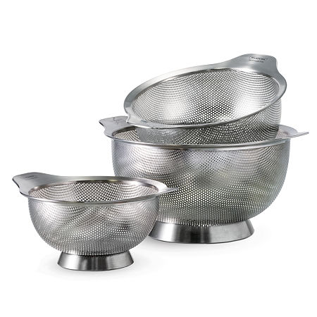 Click here for Tramontina Gourmet 3 Pack Colander - Silver prices