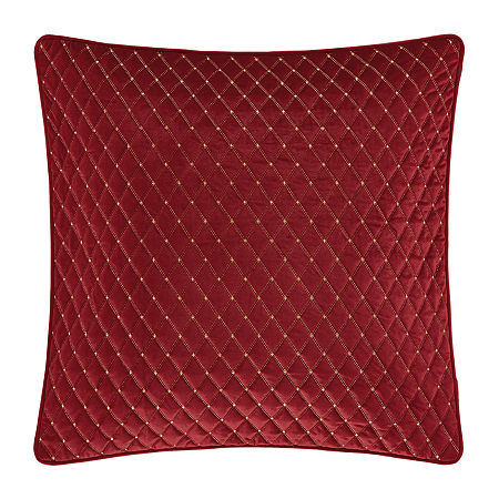 J. Queen New York Grandeur Crimson Euro Quilted Sham