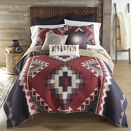 Donna Sharp Mojave Red 3 Piece Quilt Set  King - Multi