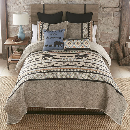 Click here for Donna Sharp Momma Bear Quilt Set  One Size  Brown prices