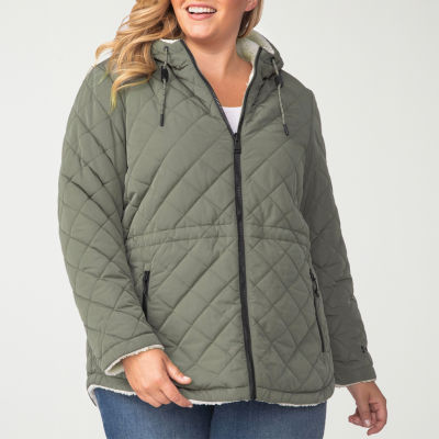 Free Country Womens Plus Reversible Midweight Quilted Jacket, Color ...