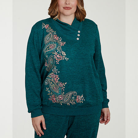 Click here for Alfred Dunner French Quarter Womens Plus V Neck Lo... prices