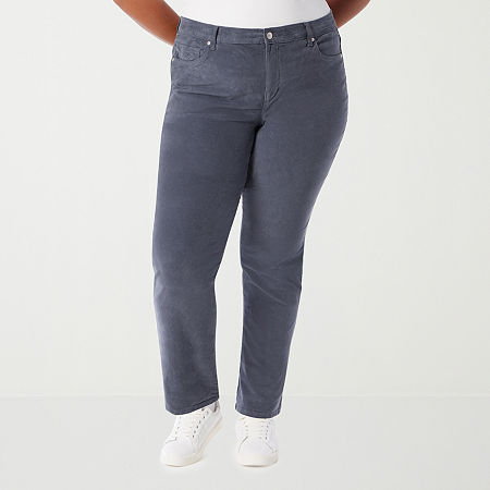 Click here for Gloria Vanderbilt Womens Plus High Rise Straight C... prices