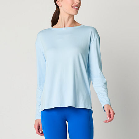 Click here for Xersion Womens All Day Crew Neck Long Sleeve Tunic... prices