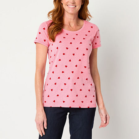 Click here for St. Johns Bay Womens Crew Neck Short Sleeve T-Shir... prices