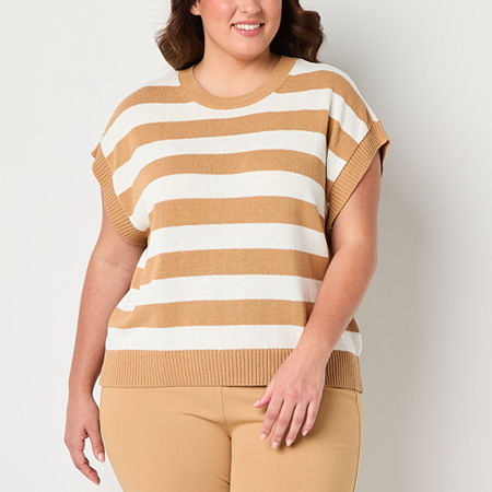 Click here for Stylus Plus Womens Crew Neck Short Sleeve Pullover... prices