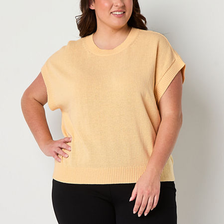 Click here for Stylus Plus Womens Crew Neck Short Sleeve Pullover... prices