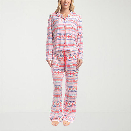 Click here for Muk Luks Womens Velour Long Sleeve 2-pc. Pajama Se... prices