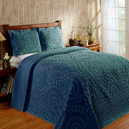 Click here for Better Trends Rio Bedspread  One Size  Blue prices