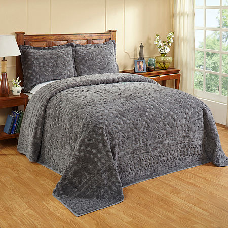 Click here for Better Trends Rio Bedspread  One Size  Gray prices