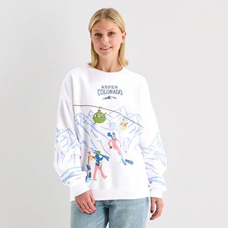 Click here for New World Aspen Colorado Womens Juniors Crew Neck... prices