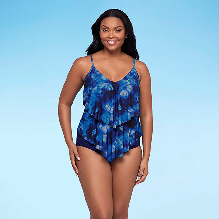 Click here for Trimshaper Womens Tie-Dye Tie Dye Tankini Swimsuit... prices