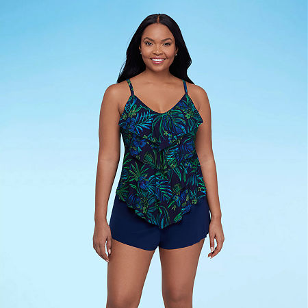 Click here for Trimshaper Womens Leaf Tankini Swimsuit Top  10  B... prices