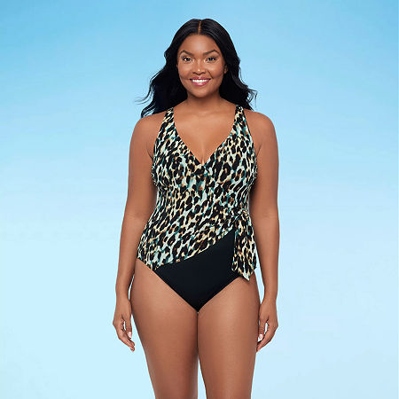 Click here for Trimshaper Womens Animal Print Leopard One Piece S... prices