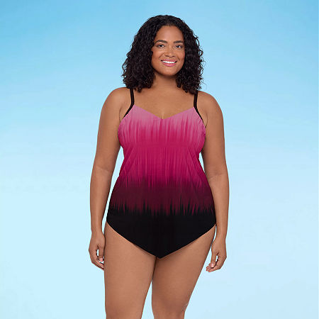 Click here for Trimshaper Womens Ombre Plus Tankini Swimsuit Top... prices