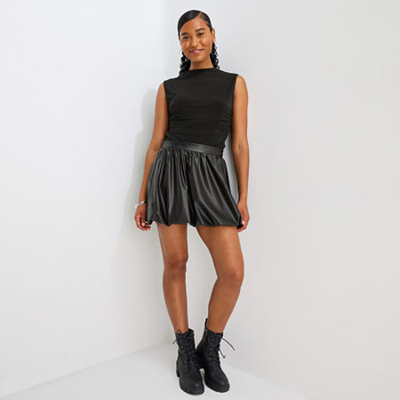 Click here for Bcx Juniors Bubble Hem Mini A-Line Skirt - Black prices