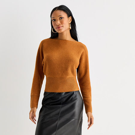 Click here for Worthington Womens Boat Neck Long Sleeve Pullover... prices