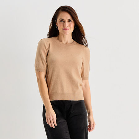 Click here for Liz Claiborne Womens Crew Neck Short Sleeve Pullov... prices