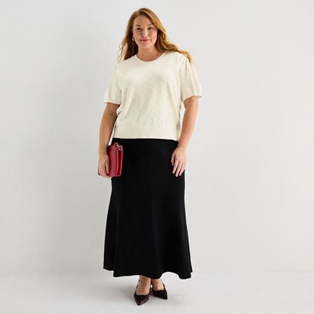 Click here for Liz Claiborne Womens Plus Midi Flared Skirt  3x  B... prices