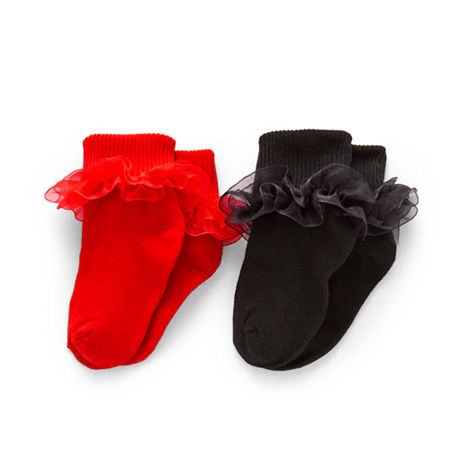 Click here for Piper & Jax Baby Girls Crew Socks  0-6 Months  Red prices