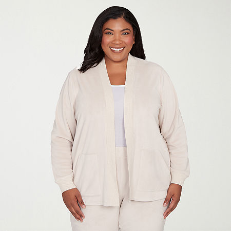 Click here for Alfred Dunner Calm Luxe Womens Plus Long Sleeve Op... prices