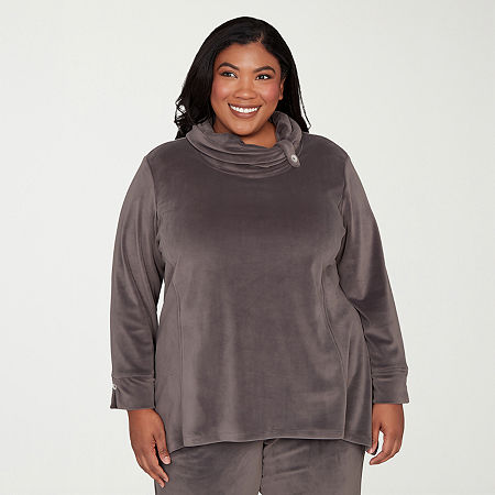 Click here for Alfred Dunner Calm Luxe Womens Plus Cowl Neck 3/4... prices