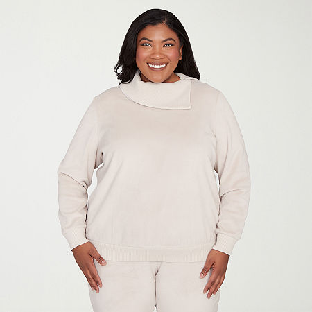 Click here for Alfred Dunner Calm Luxe Womens Plus Cowl Neck Long... prices
